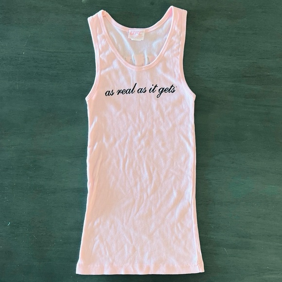 UFC | Tops | New Ufc As Real As It Gets Cursive Graphic Pink Black ...